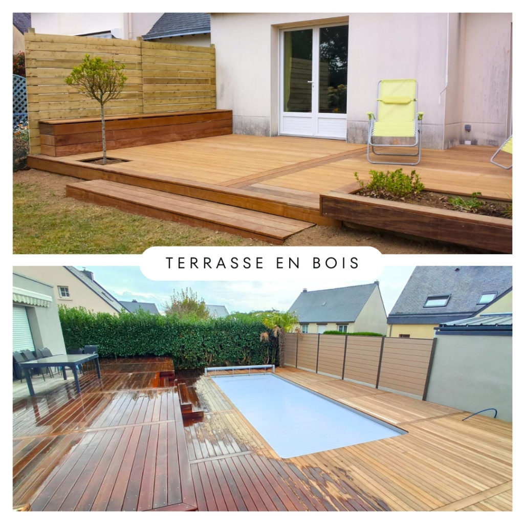 🌿 Une Terrasse en Bois pour vos moments de détente en plein air 🌿 ...